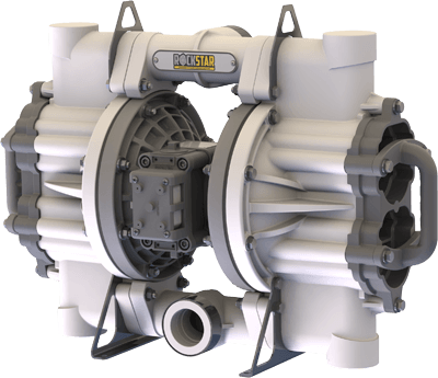 Versamatic 2" E2 ROCKSTAR AODD (AIR OPERATED DOUBLE DIAPHRAGM) FLAP VALVE PUMP SERIES ...